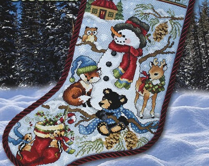 Forest Friends Stocking by Stoney Creek - Leaflet 418 - Counted Cross ...
