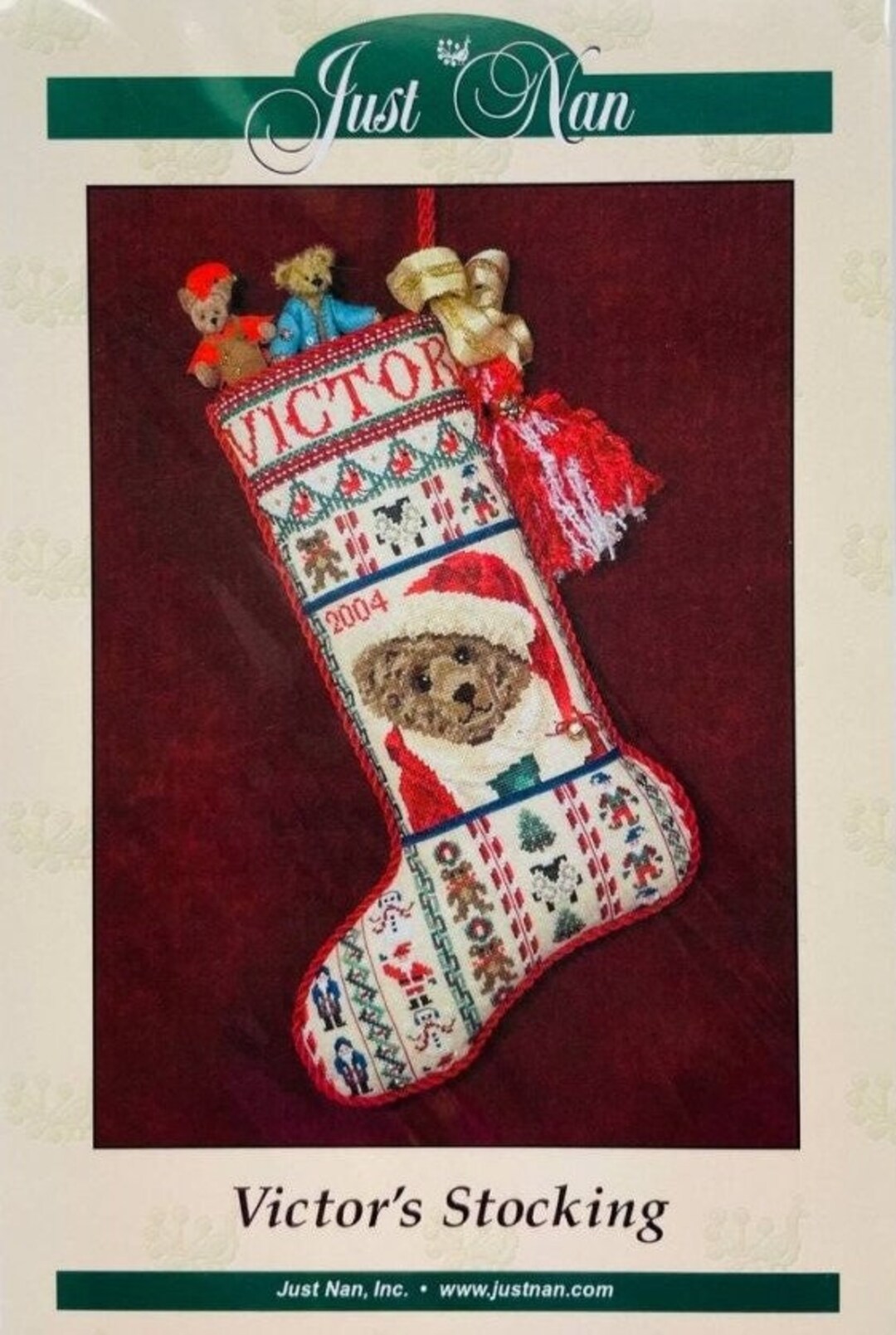 Victor's Stocking by Just Nan JN149 - Counted Cross Stitch Pattern ...