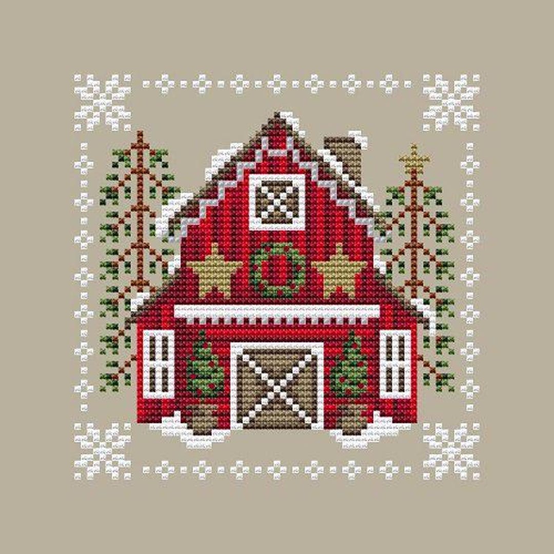 Christmas Barn by Shannon Christine Designs - Counted Cross Stitch ...