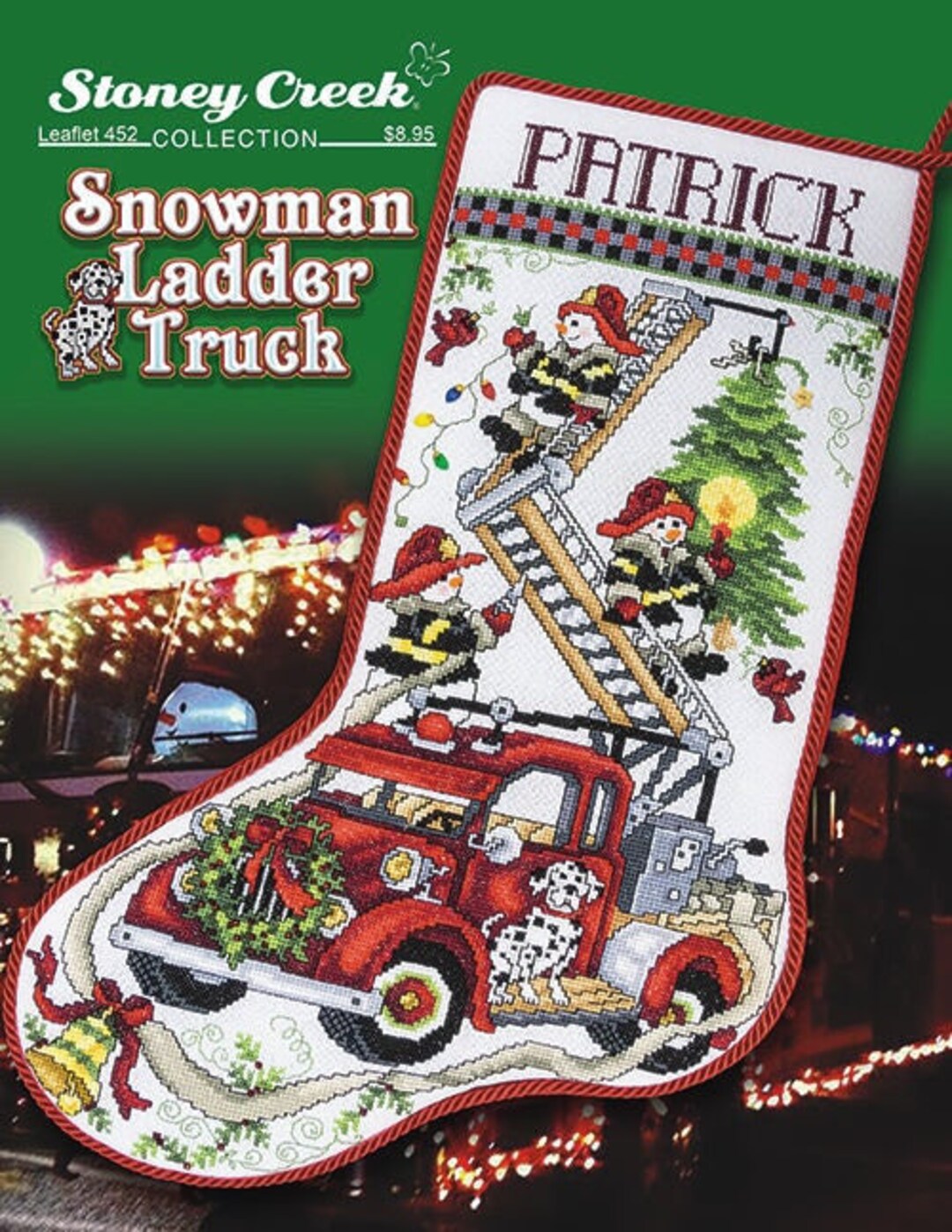 Snowman Ladder Truck by Stoney Creek - Leaflet 452 - Counted Cross ...