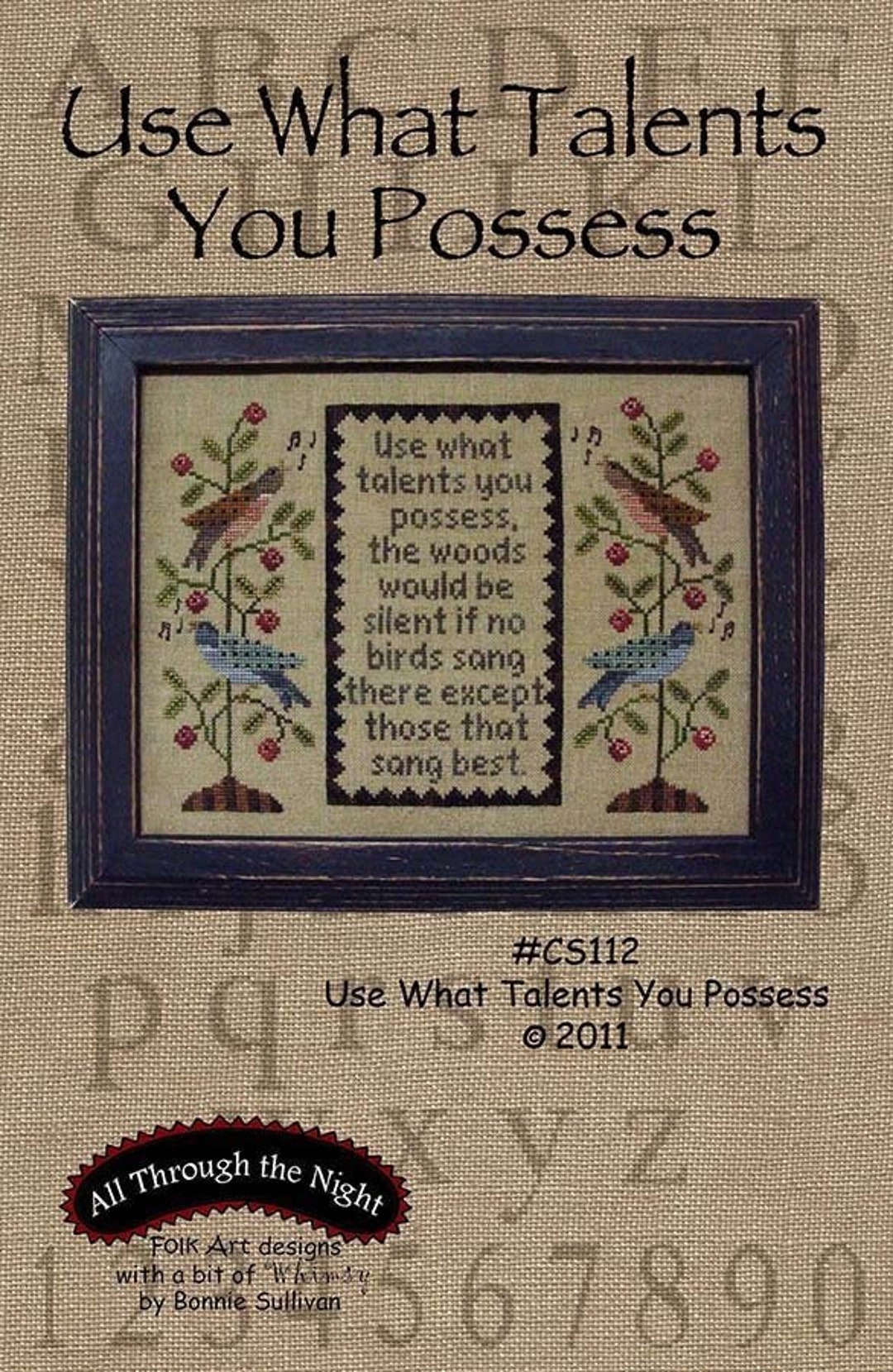 Use What Talents You Possess by All Through the Night - Counted Cross ...