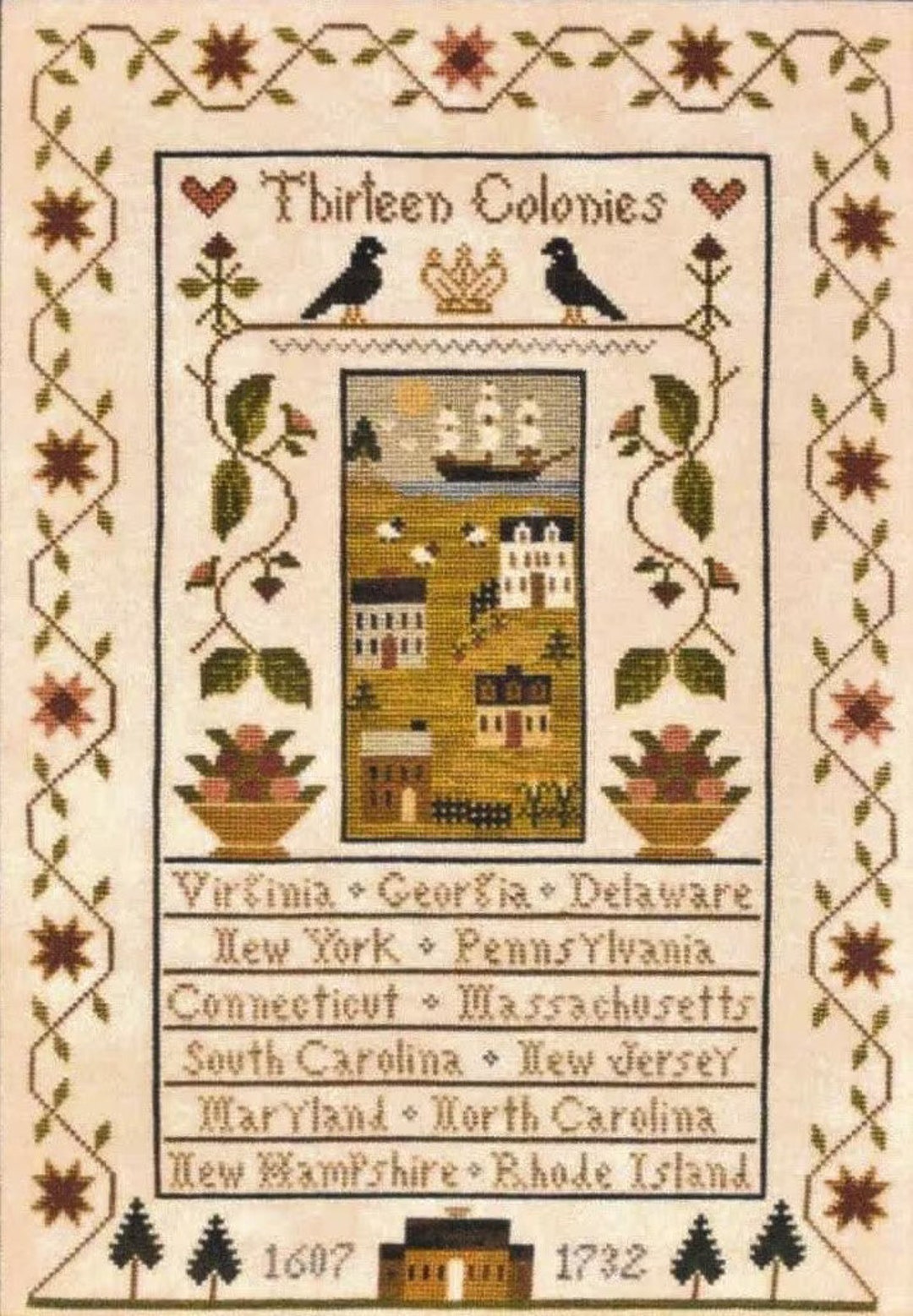 Thirteen Colonies by Little House Needleworks - Counted Cross Stitch ...