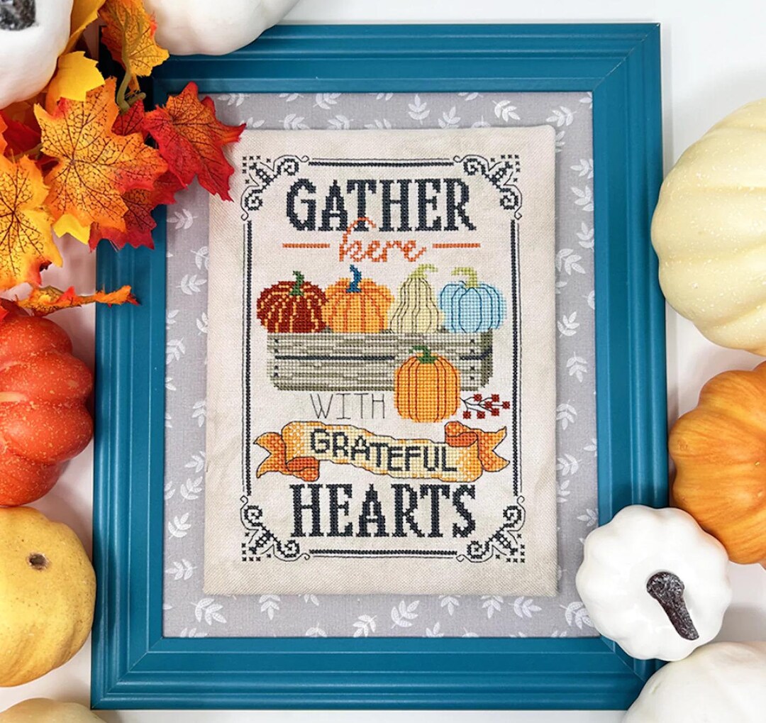 Gather Here Sign by Tiny Modernist - Counted Cross Stitch Pattern ...
