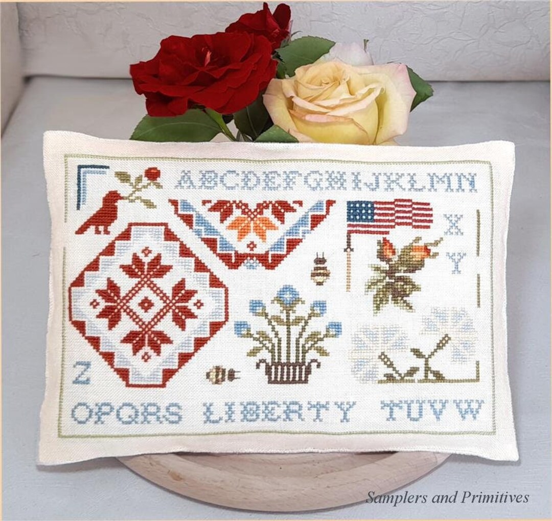 The Liberty Quaker by Samplers and Primitives - Counted Cross Stitch ...