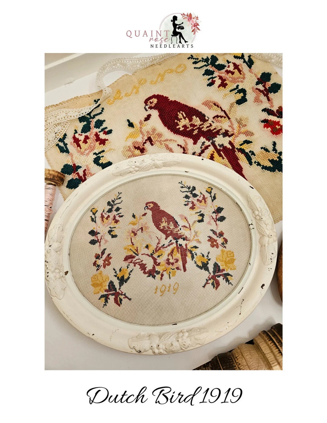 Dutch Bird 1919 by Quaint Rose Needlearts - Counted Cross Stitch ...