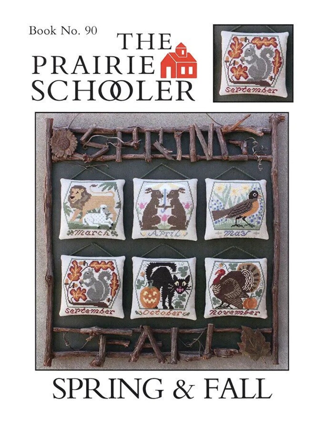 Spring & Fall book 90 by the Prairie Schooler Counted Cross Stitch ...