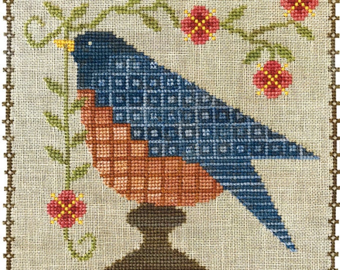Bluebird Garden by Artful Offerings - Counted Cross Stitch Pattern ...