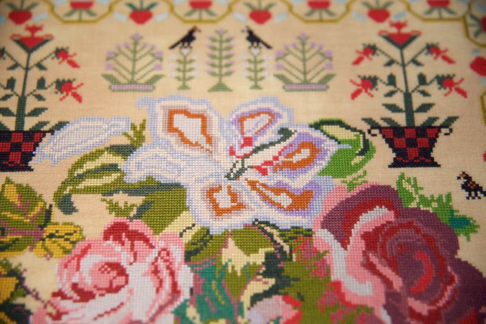 Jane Hopkins 1875 by Hands Across the Sea Samplers - Counted Cross ...