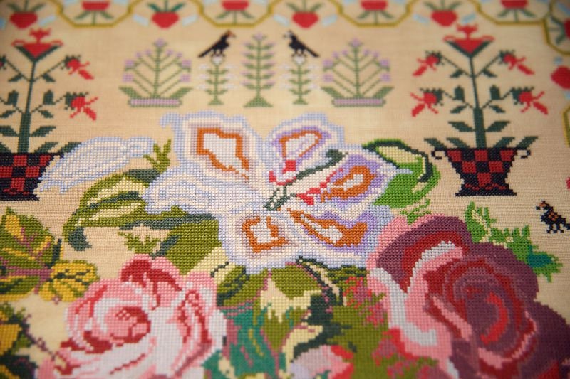 Jane Hopkins 1875 by Hands Across the Sea Samplers - Counted Cross ...
