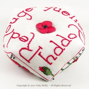 Poppy Biscornu by Faby Reilly Designs - Counted Cross Stitch Pattern ...