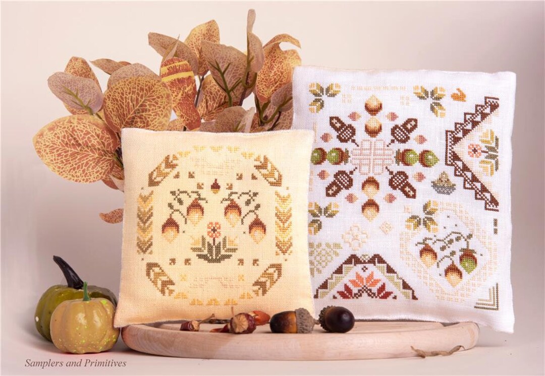 The Autumn Quakers by Samplers and Primitives - Counted Cross Stitch ...