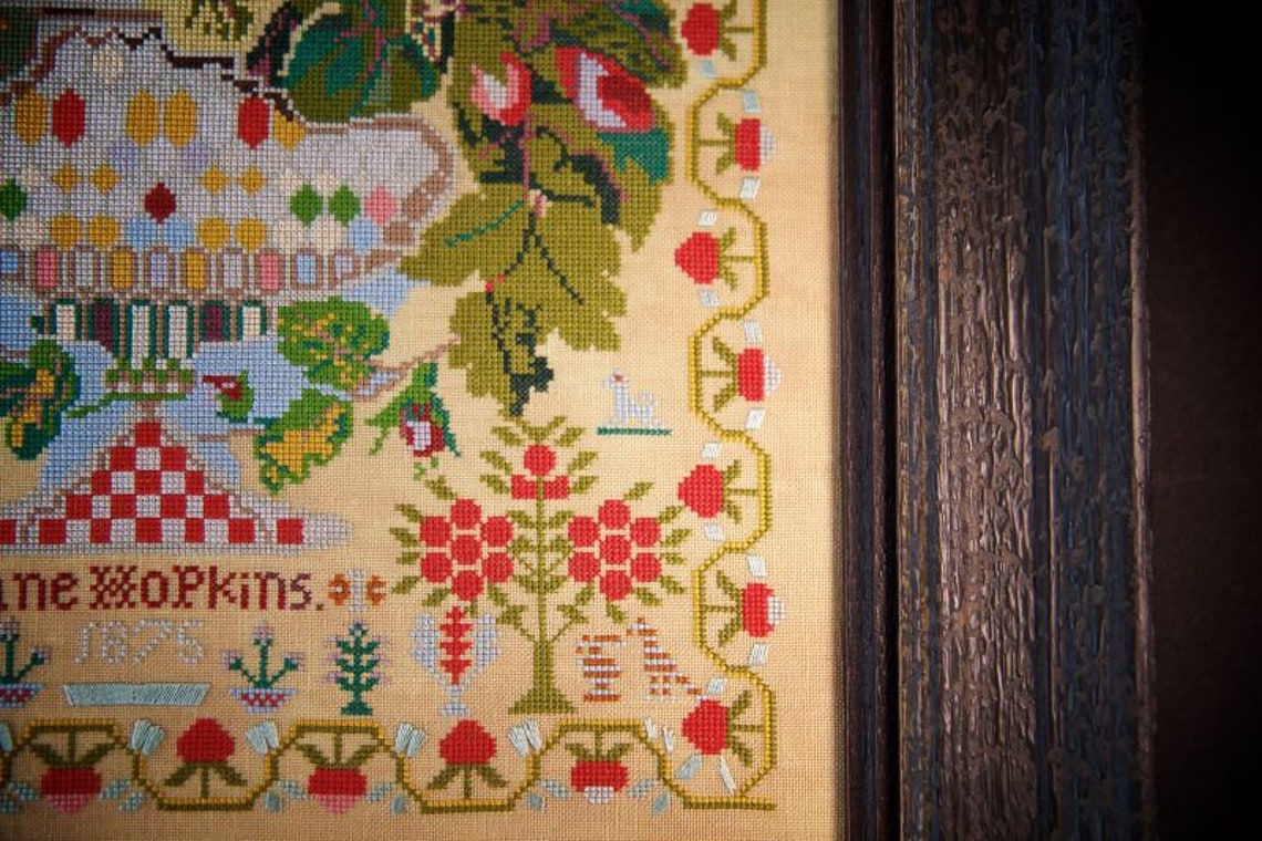 Jane Hopkins 1875 by Hands Across the Sea Samplers - Counted Cross ...