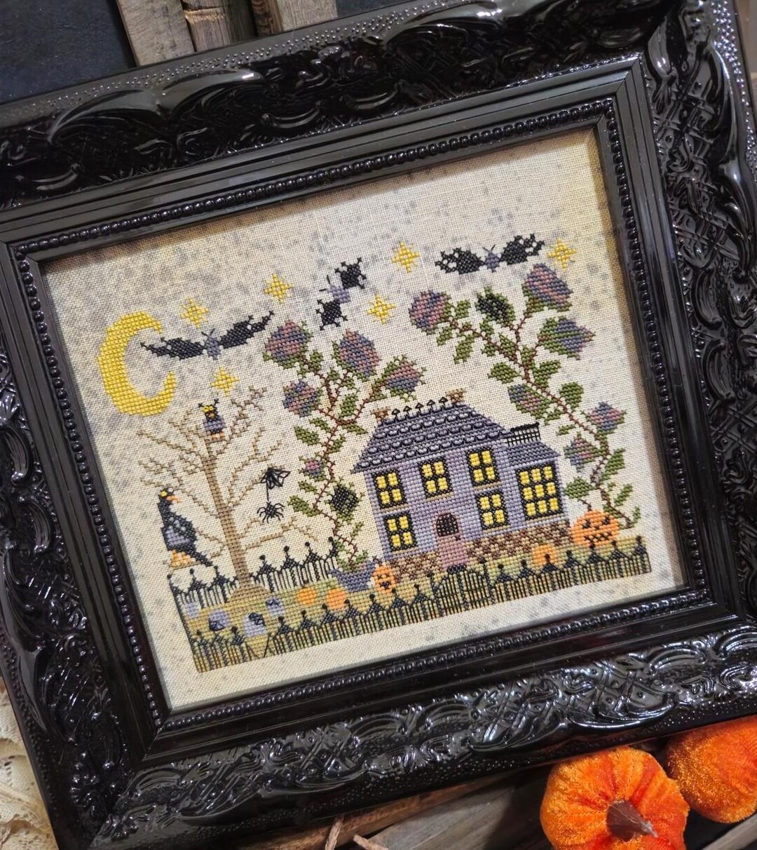 Spooky Mansion by Quaint Rose Needlearts - Counted Cross Stitch Pattern ...
