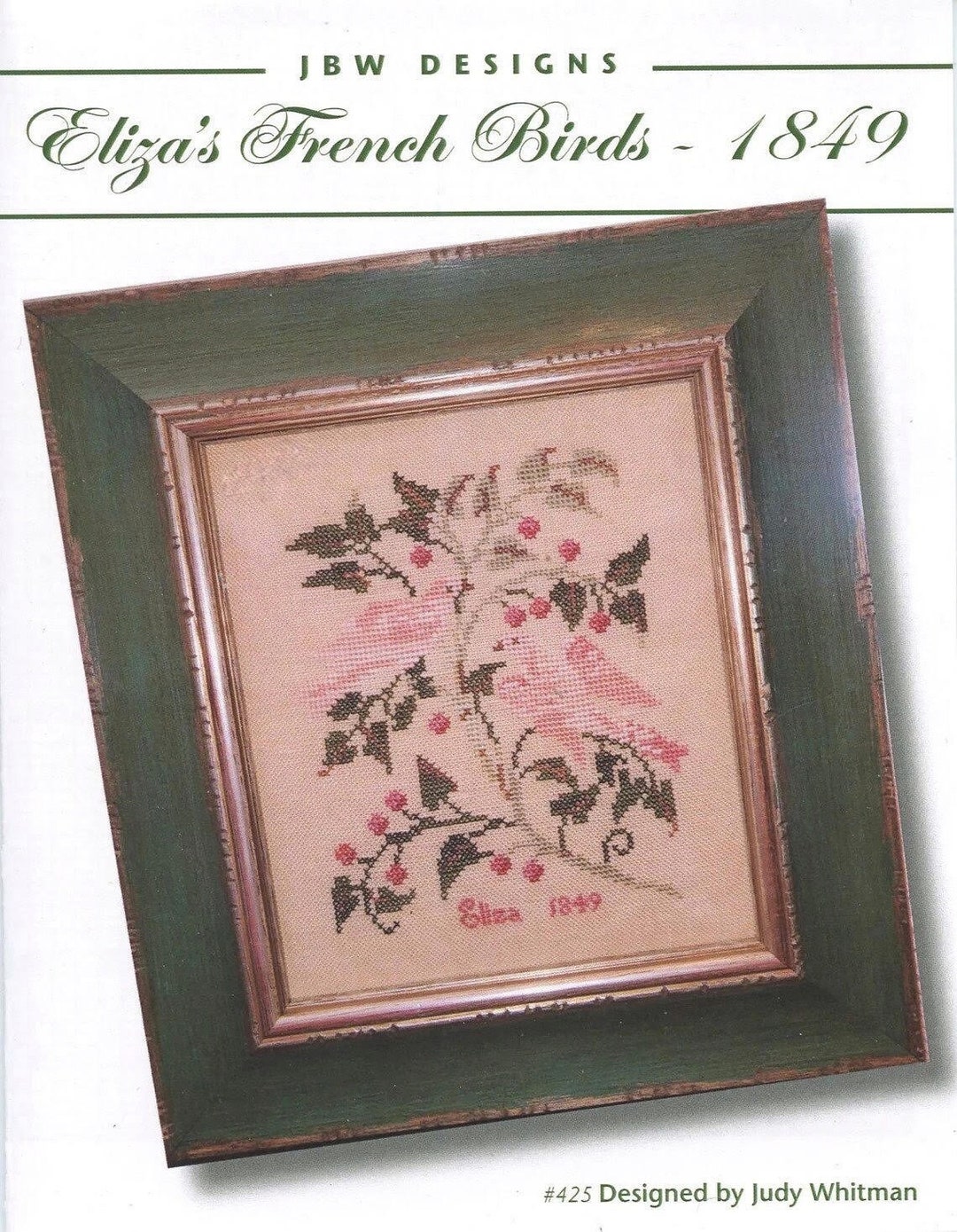Eliza's French Birds 1849 by JBW Designs - Counted Cross Stitch Pattern ...