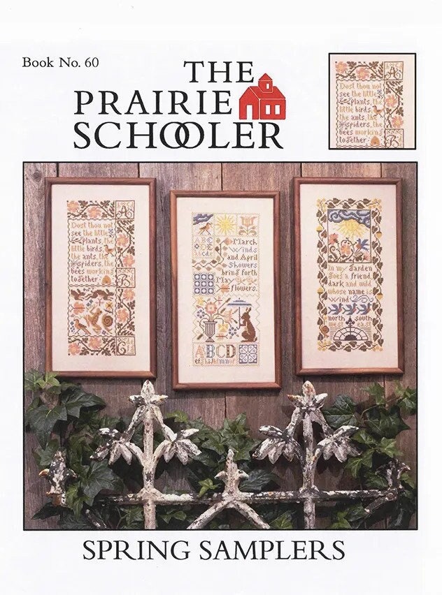 Spring Samplers book 60 by the Prairie Schooler Counted Cross Stitch Pattern Hard Copy - Etsy