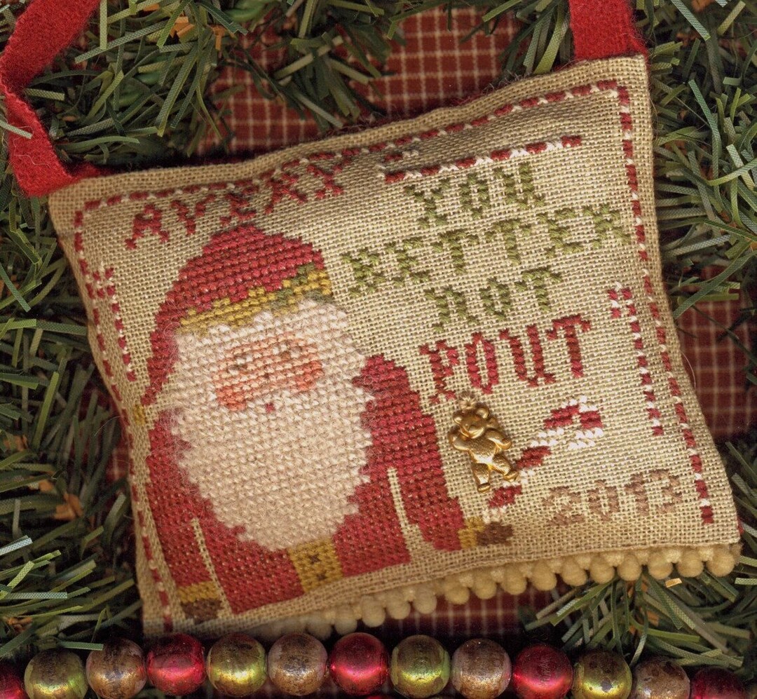 You Better Not Pout by Homespun Elegance - Counted Cross Stitch Pattern ...