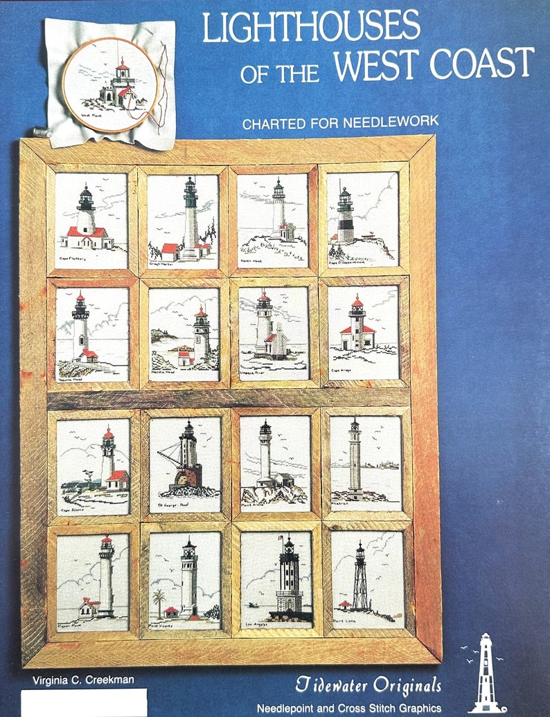 Lighthouses of the West Coast by Tidewater Originals - Counted Cross ...
