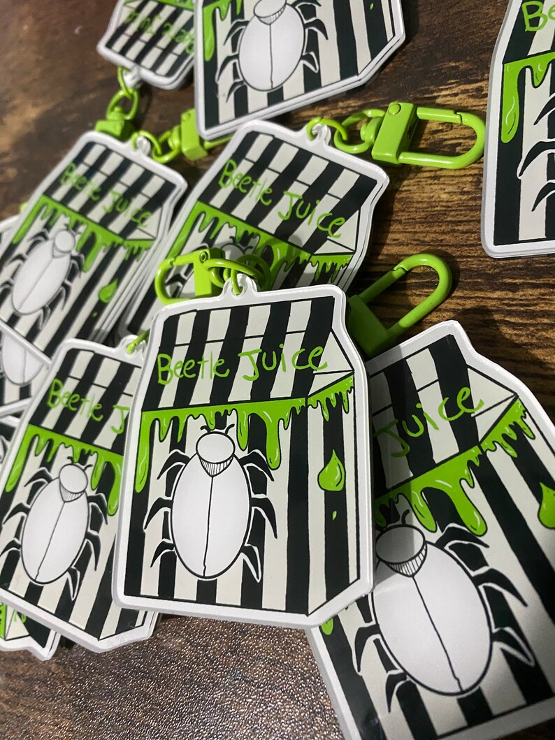 Beetlejuice Acrylic Keyring/ Keychain - Etsy