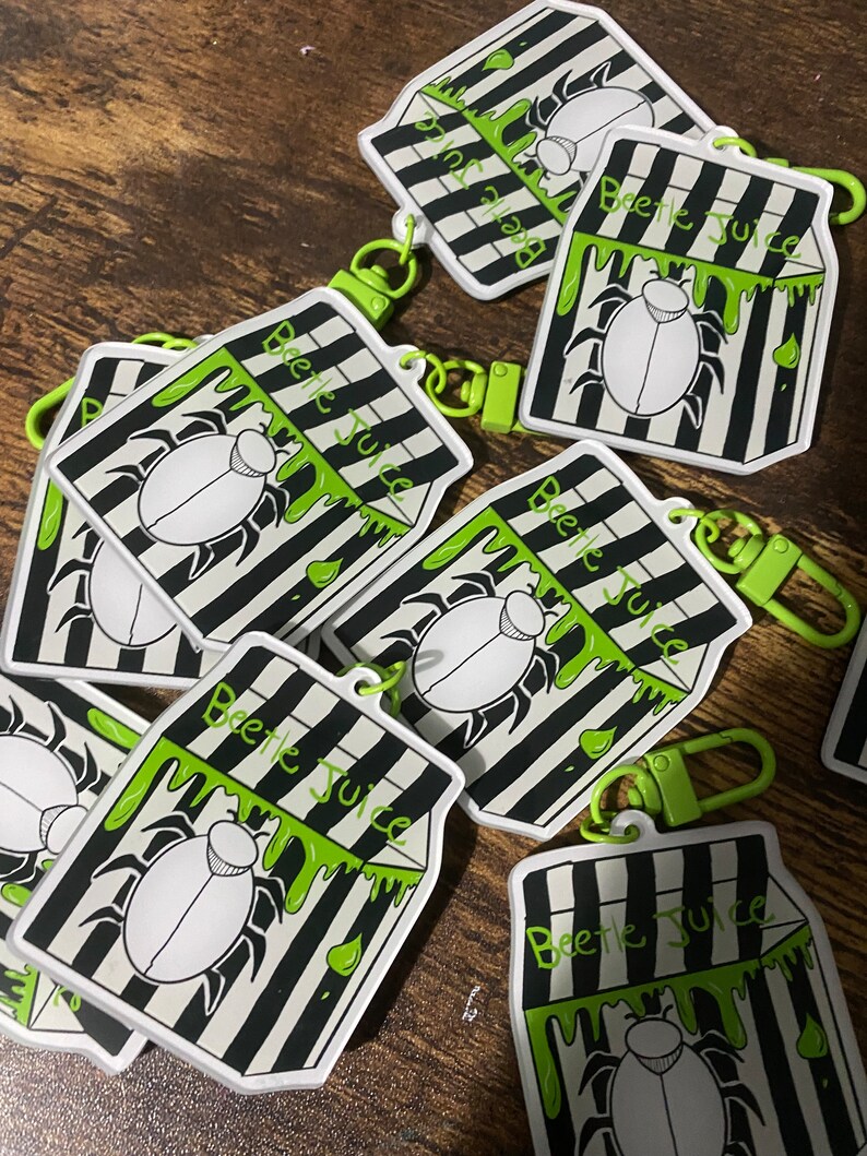 Beetlejuice Acrylic Keyring/ Keychain - Etsy