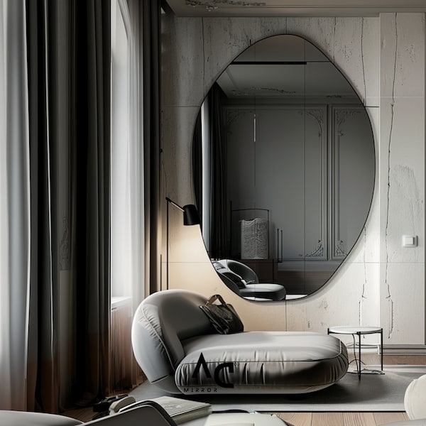 Smoked Glass Mirror - Etsy