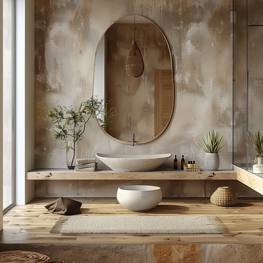 Oval Antiqued Brass Mirror - Wall Mirror, Handmade Mirrors, Oval Mirror ...