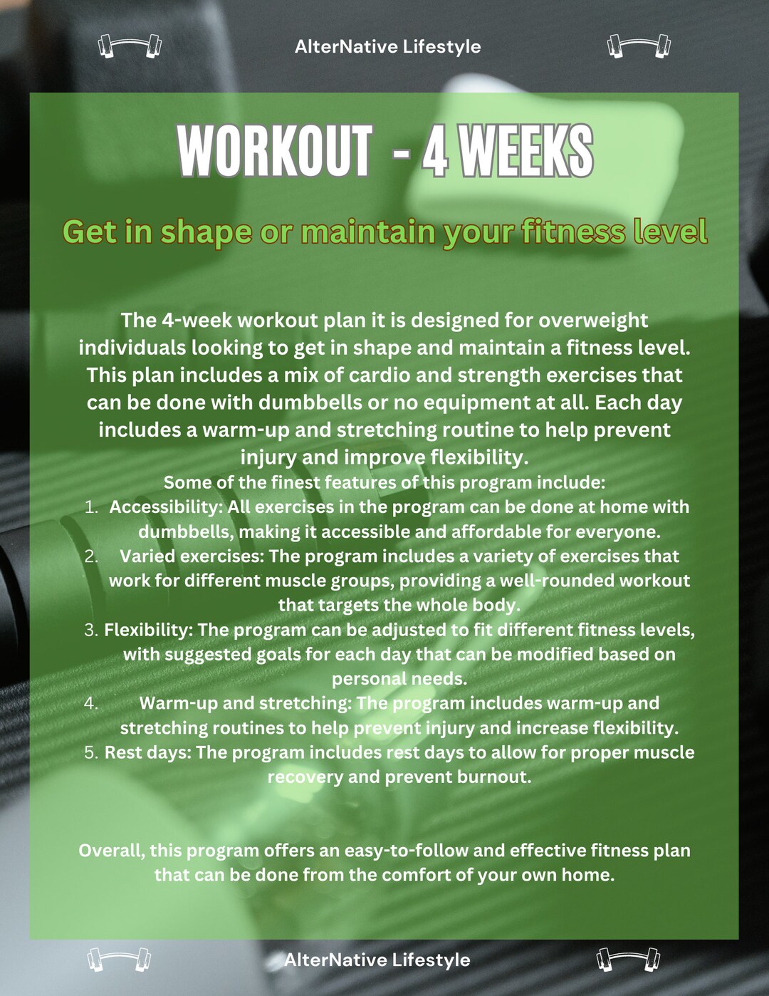 Workout 2023 - Lose Weight - 4 Weeks Plan - Etsy