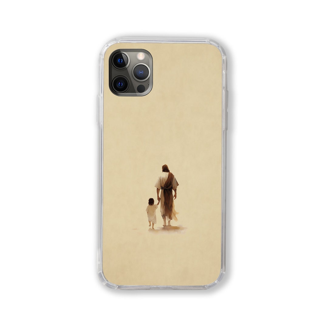 Jesus and Child Art iPhone Case: Christian Gift, Minimalist Design - Etsy