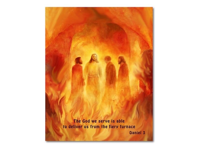 The Fiery Furnace Shadrach Meshach and Abednego, Son of God, Bible ...