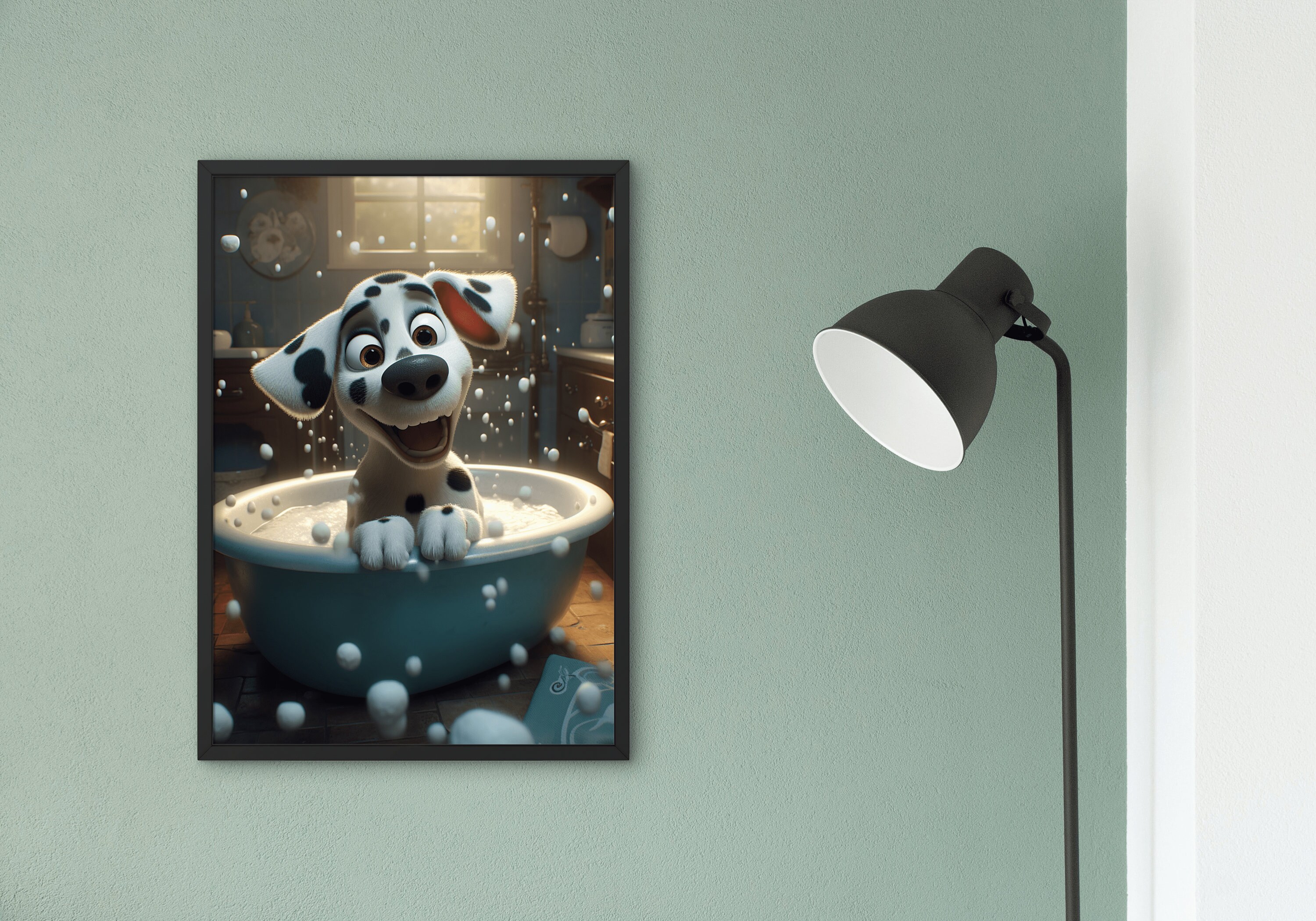 Pawsome Bathroom Buddies: Adorable Dog [[POTRAIT]] Poster for Your Loo ...