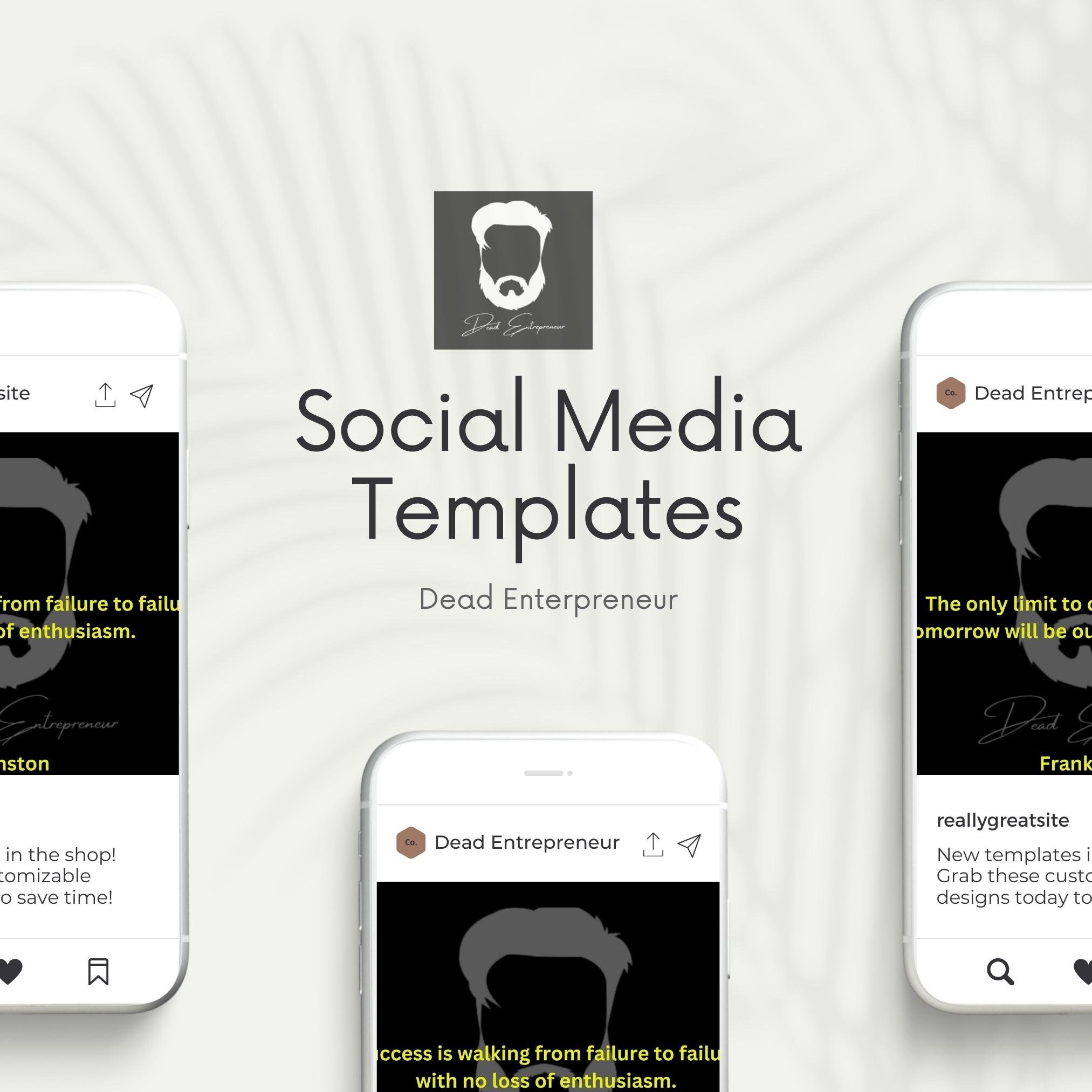 100 Customised Social Media Post / Templates - Etsy