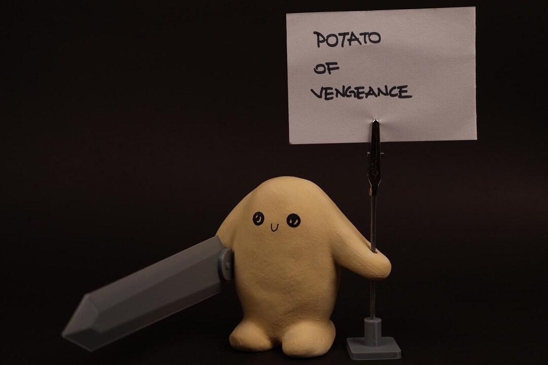 Berserker-potato Desk Decor and Note Holder - Etsy