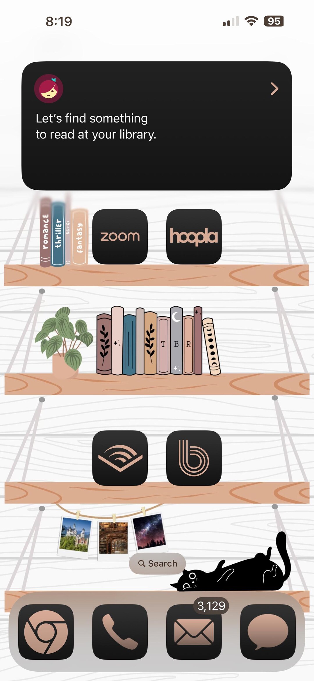 TBR iPhone Bookshelf Wallpaper/background - Etsy