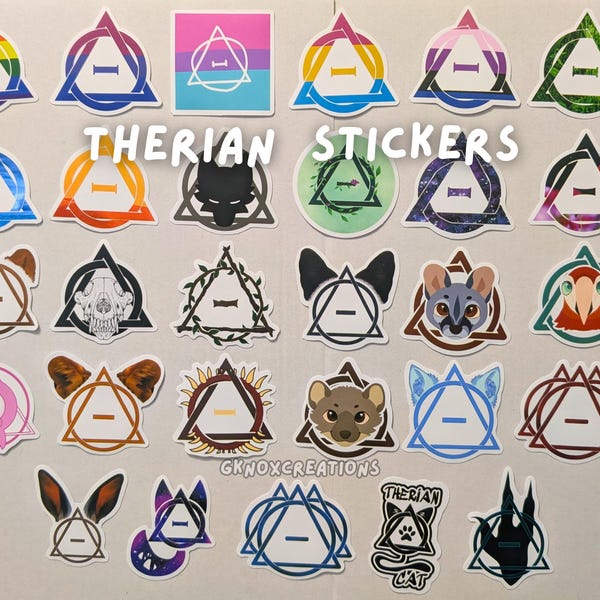 Therian Stickers - Etsy