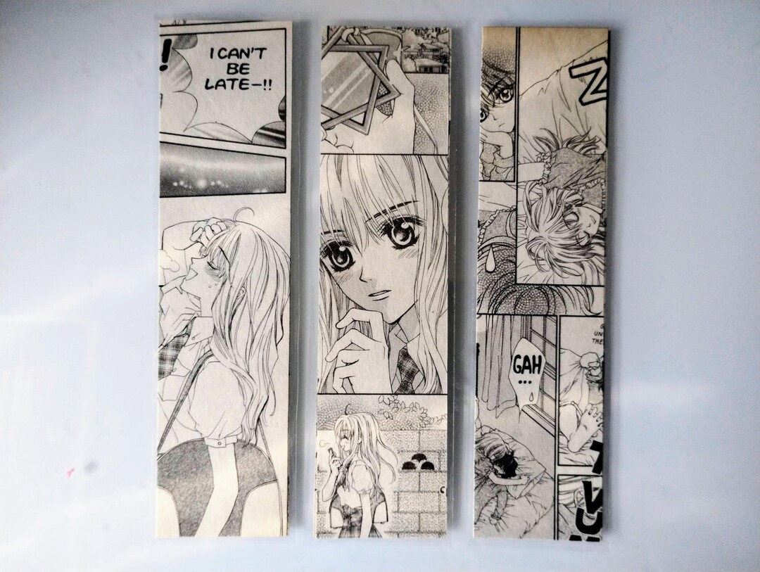 Handmade Manga Bookmark Set – Set of 3 Unique Designs - Etsy