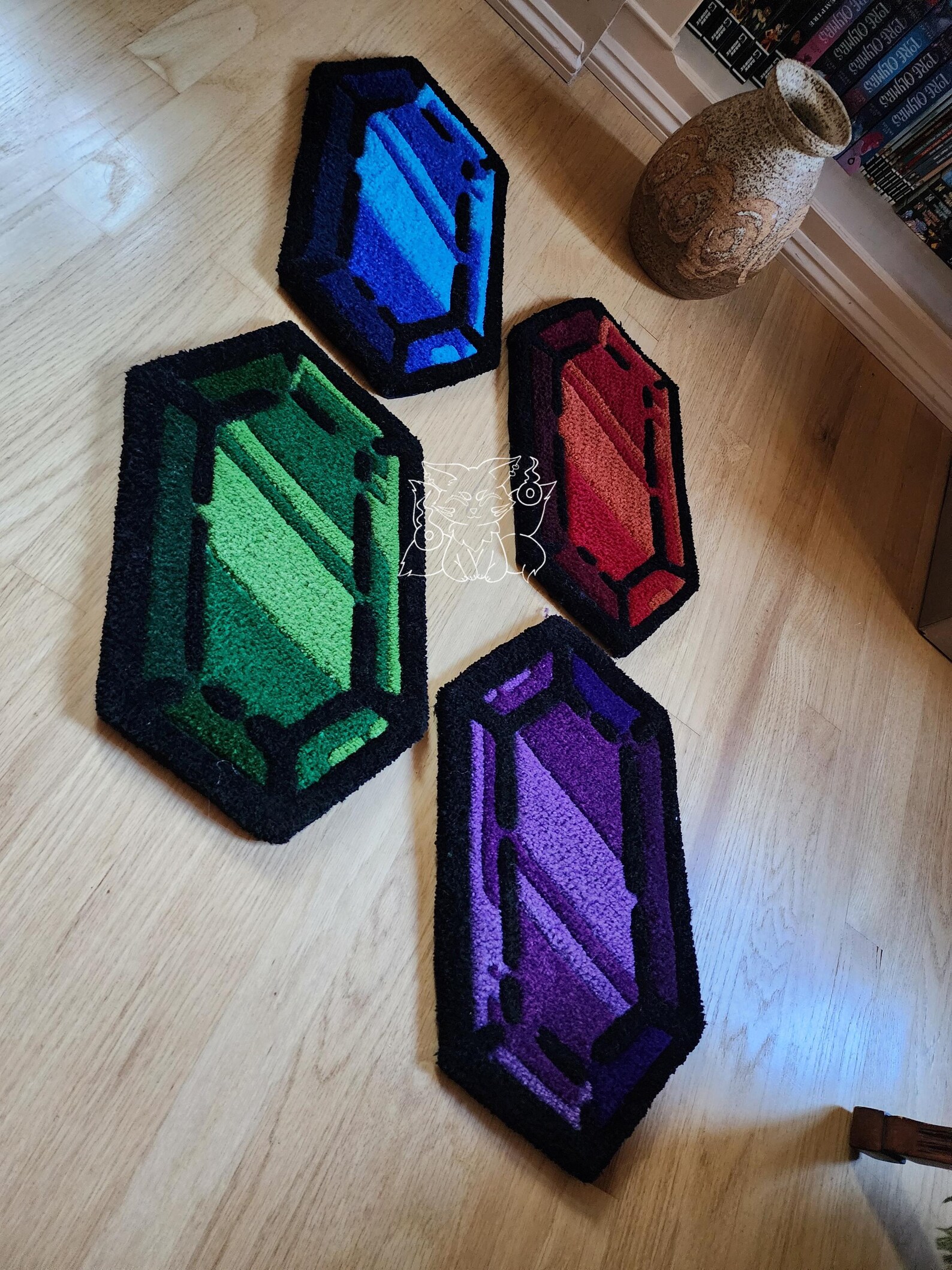 Crystal | Gem | Money Tufted Rug (handmade) - Etsy