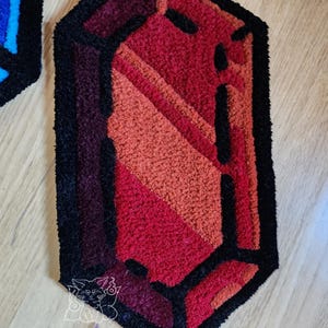 Crystal | Gem | Rupee | Handmade Tufted Art (floor or Wall Decor) - Etsy