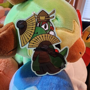 Geisha Dino Warrior Sticker - Etsy