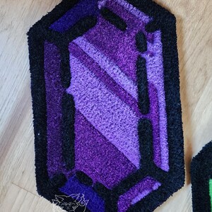 Crystal | Gem | Rupee | Handmade Tufted Art (floor or Wall Decor) - Etsy