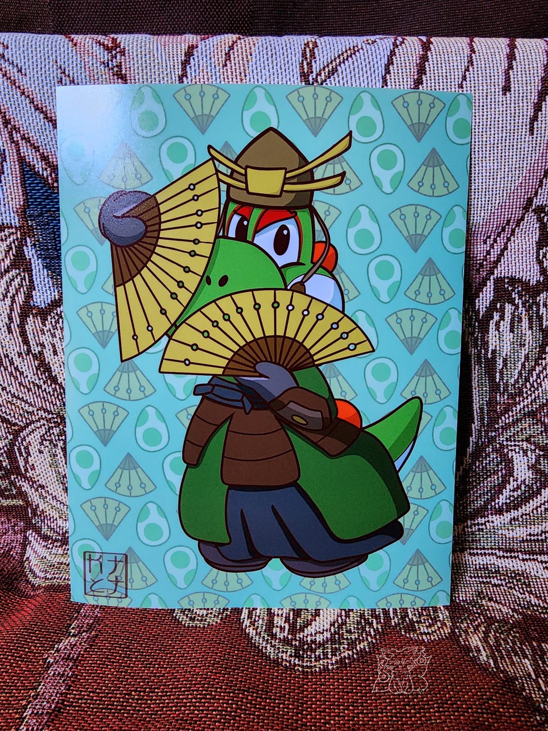 Geisha Dino Warrior Art Print - Etsy