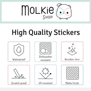 Cute Ox Name Tag Water Proof Label for Kids School Supplies ...