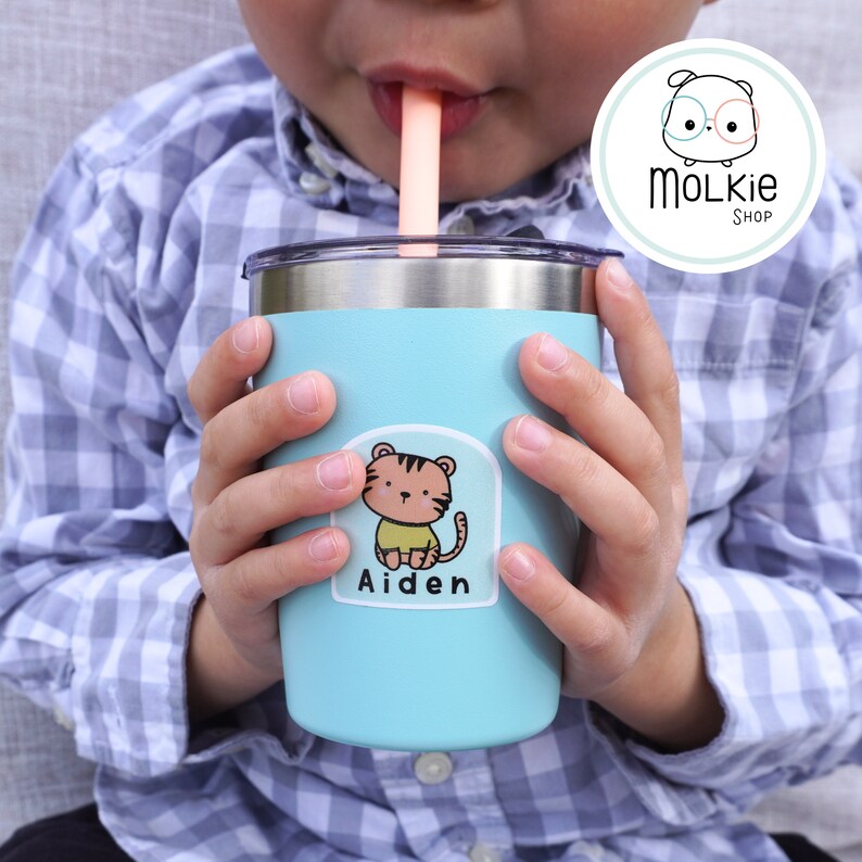 Cute Tiger Animal School Supplies Stickers for Kid Name Labels Baby ...