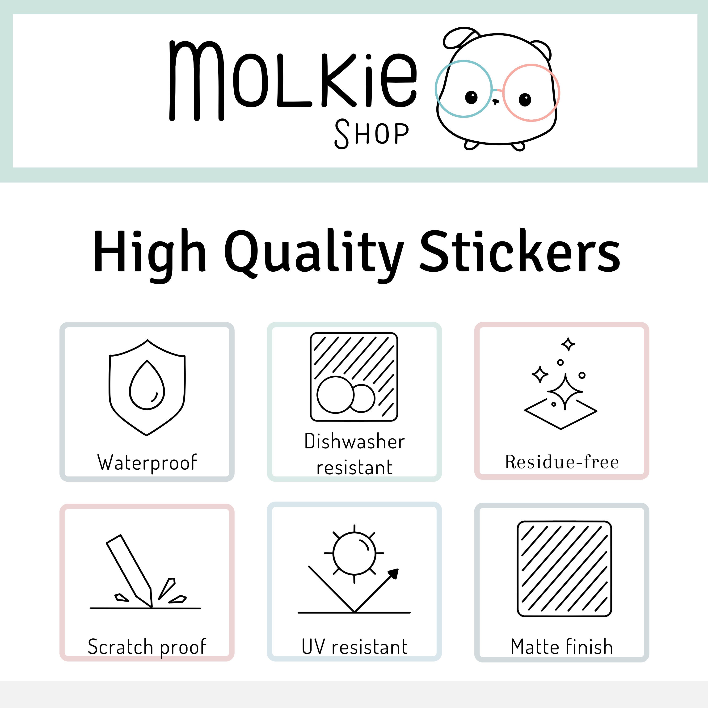 Cute Tiger Animal School Supplies Stickers for Kid Name Labels Toddler ...