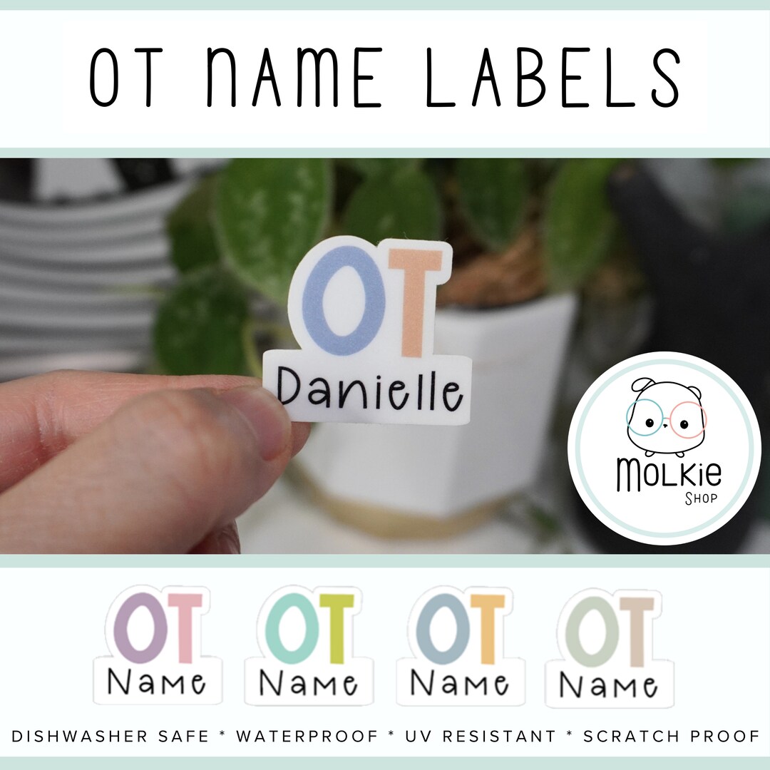 Waterproof Occupational Therapy Name Label OT Sticker Name Label for ...