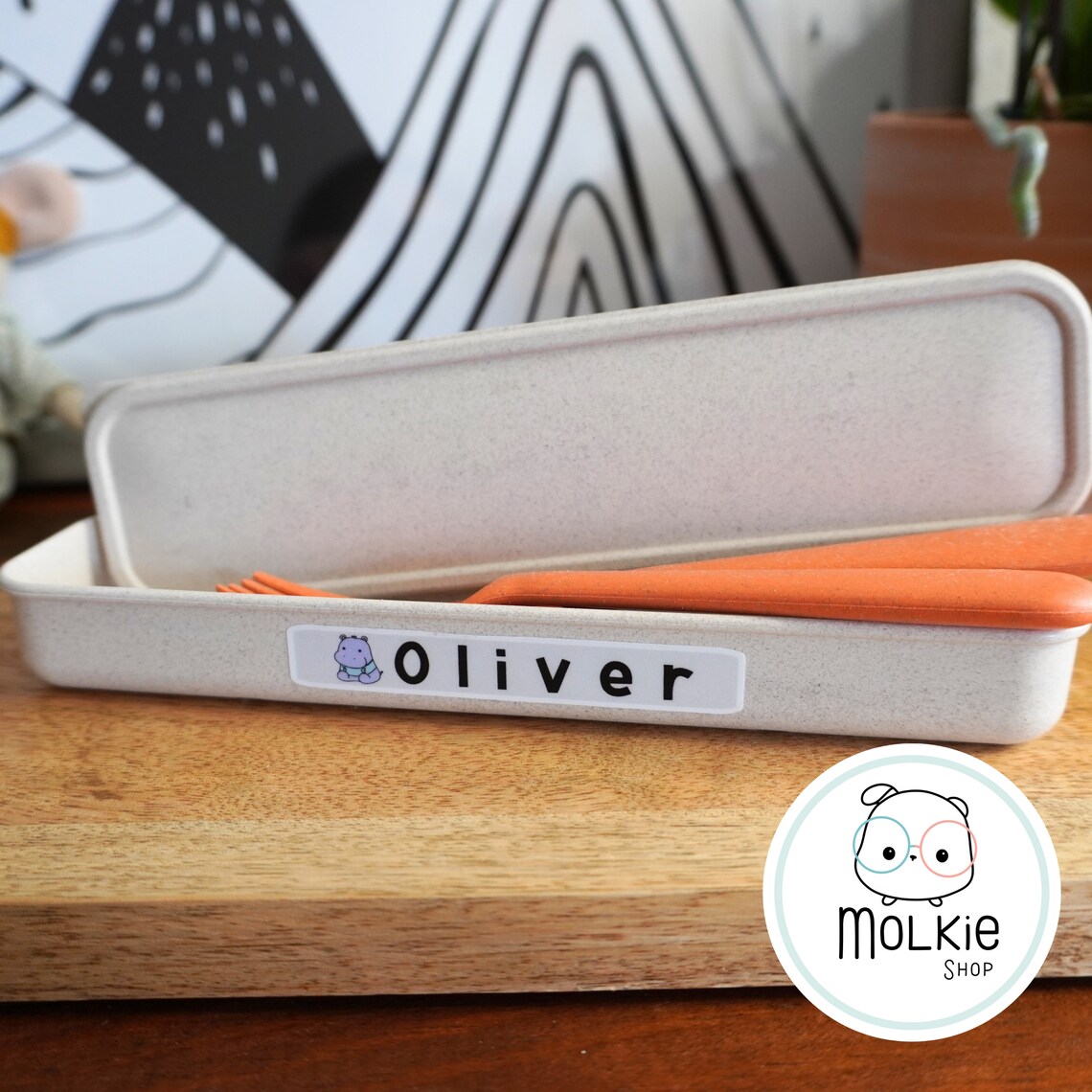 Cute Ox Name Tag Water Proof Label for Kids School Supplies ...