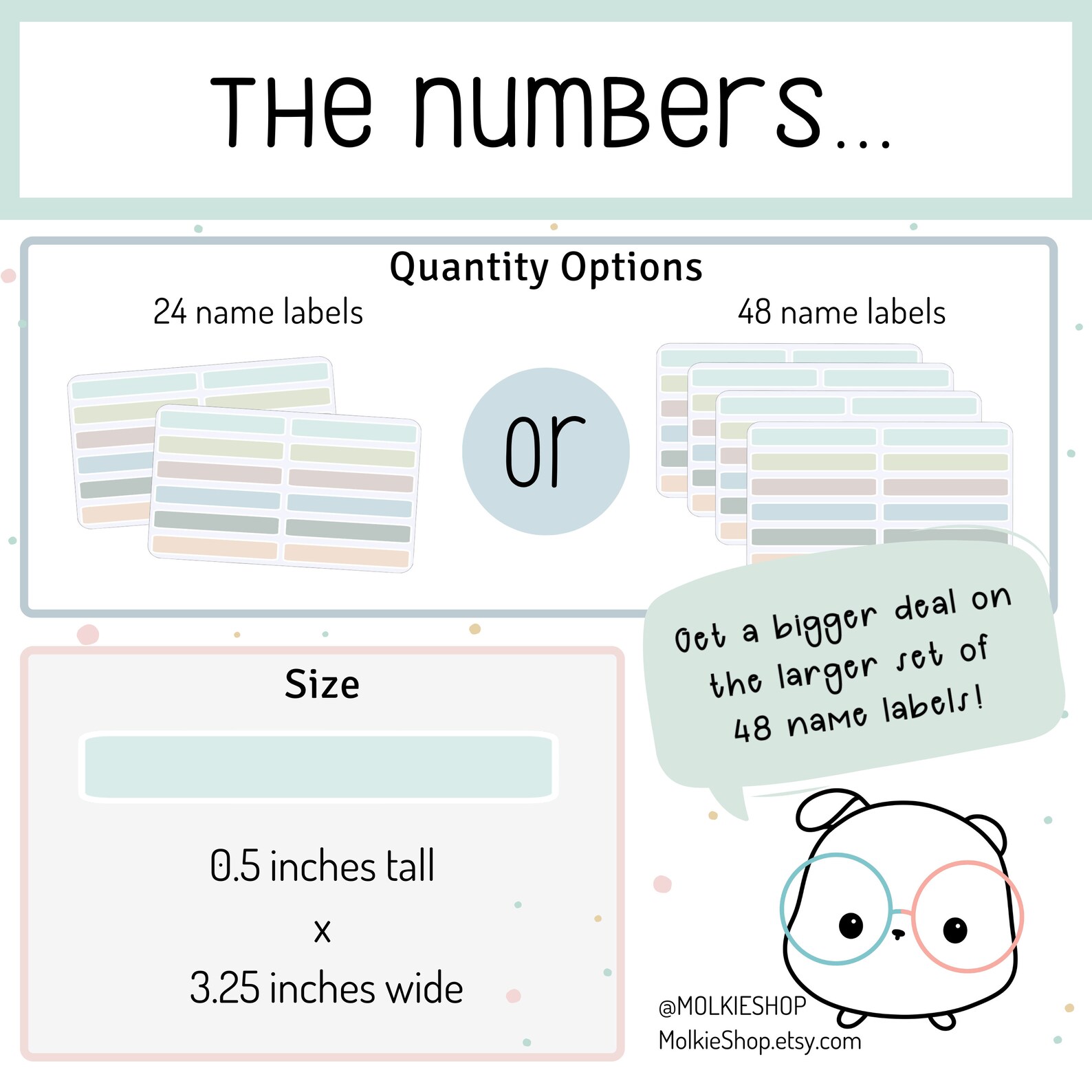 Cute Ox Name Tag Water Proof Label for Kids School Supplies ...