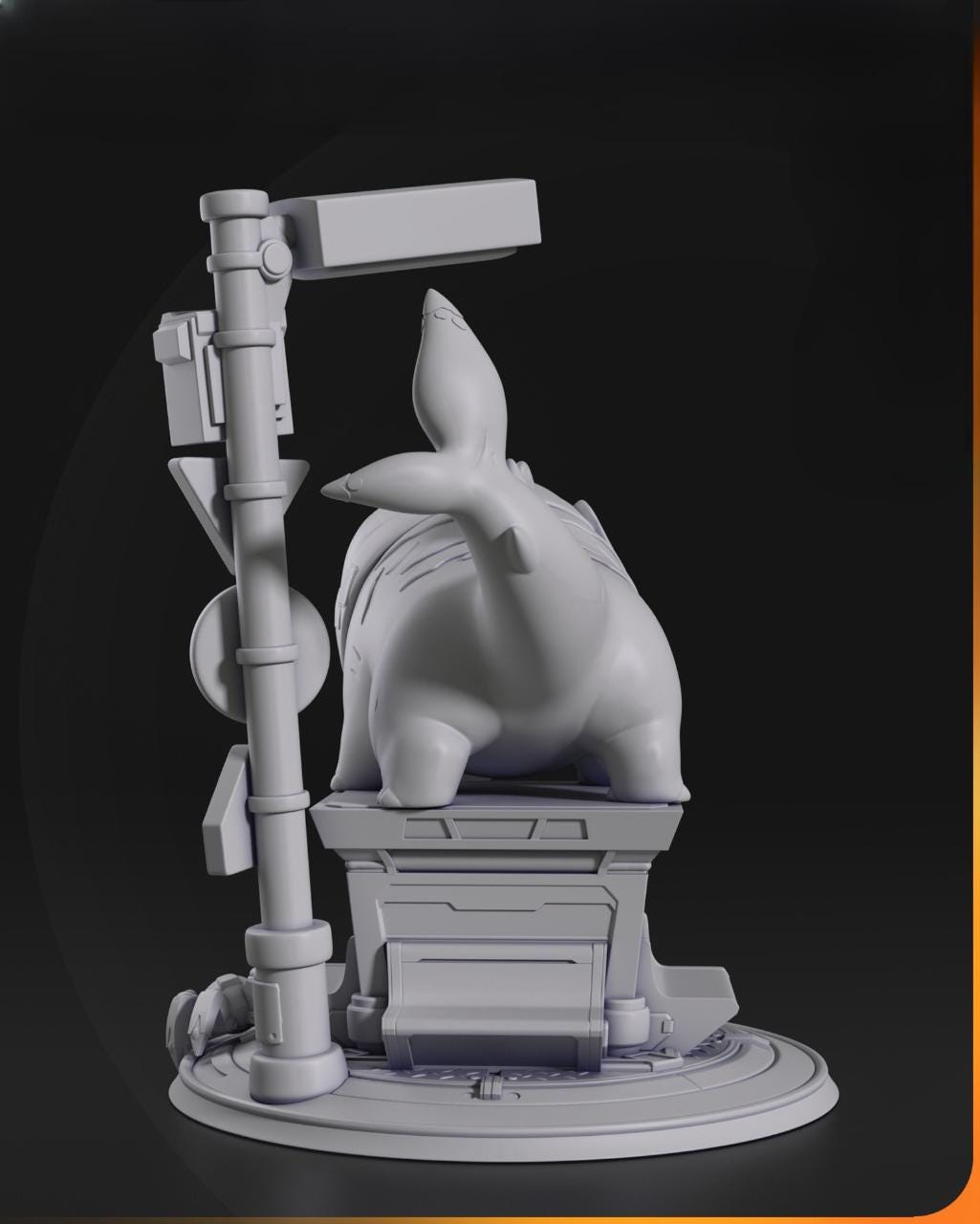 Chibi Cute Shark Companion 3D Print Figurine | Inspired Miniature Model ...