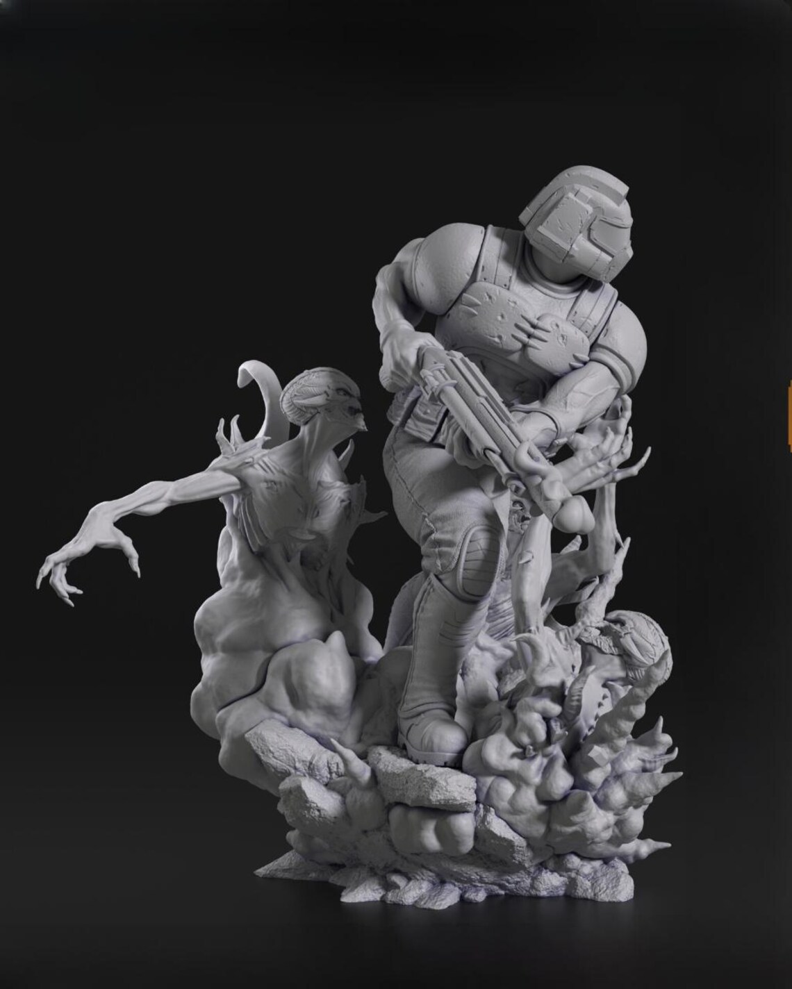Hell Dominator STL 3D Model – Printable Legendary Demon Slayer Figure ...