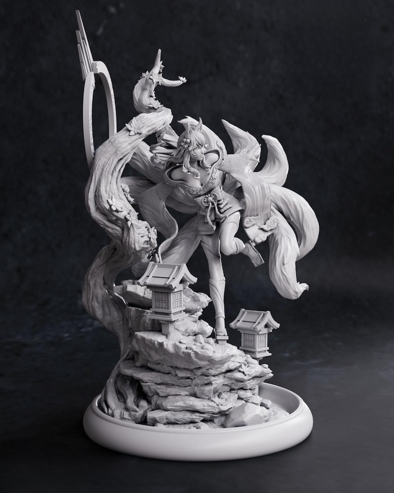 Spirit Blossom Ahri STL: 3D Printable Lol Fan Art (digital Download - Etsy
