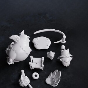 Chocobo STL 3D Printable Model – Adorable Yellow Bird Chibi Figurine ...