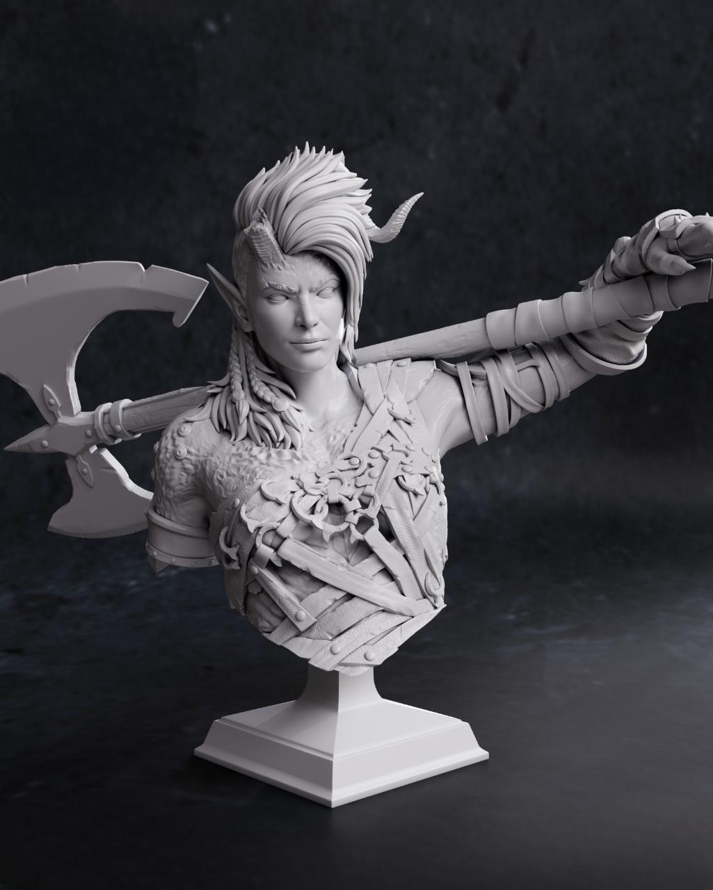 Karlach Figure STL – High-detail 3D Model From BG3 - Etsy